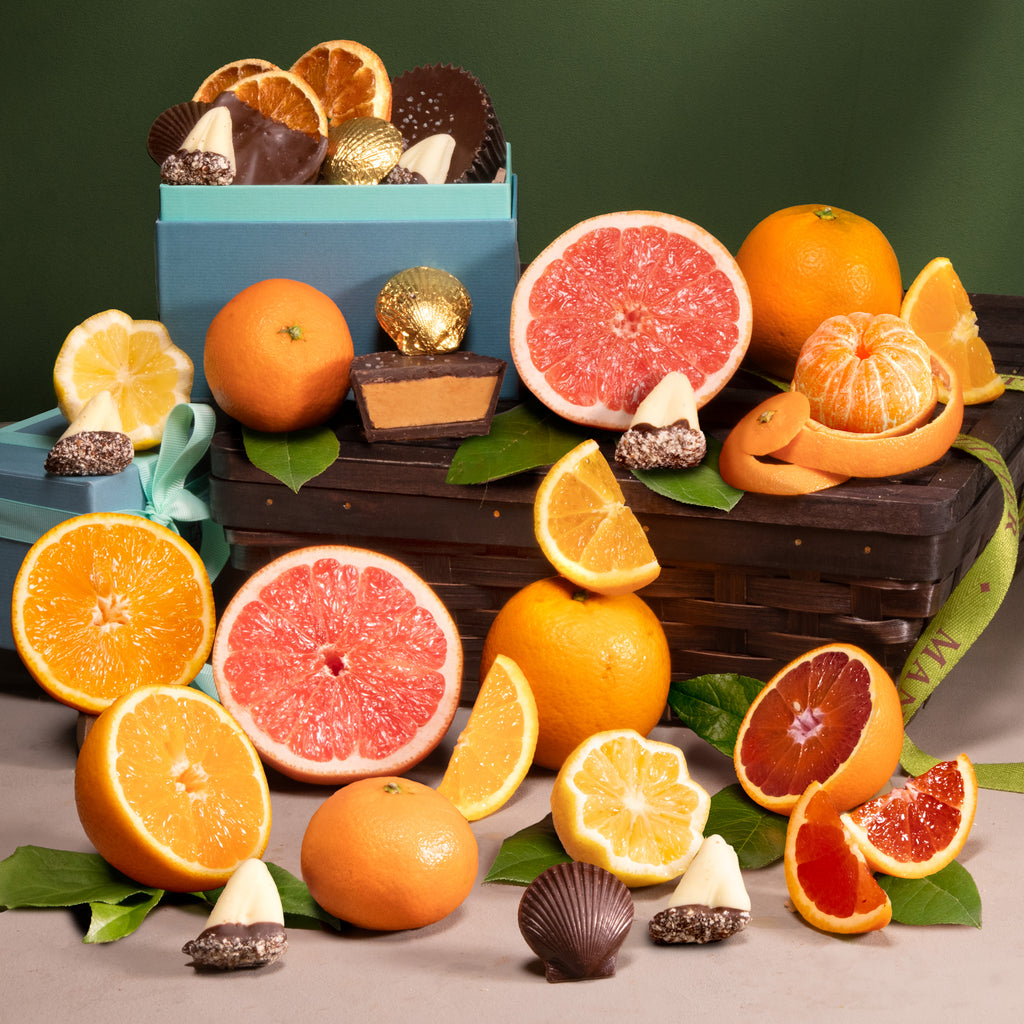 The Cocoa Grove Signature Citrus & Chocolate Gift Basket – Manhattan ...