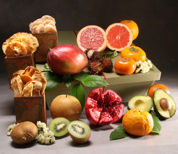 Deluxe Tropical Fruit Hamper with 3 Dried Fruits (9 lbs) – Manhattan ...